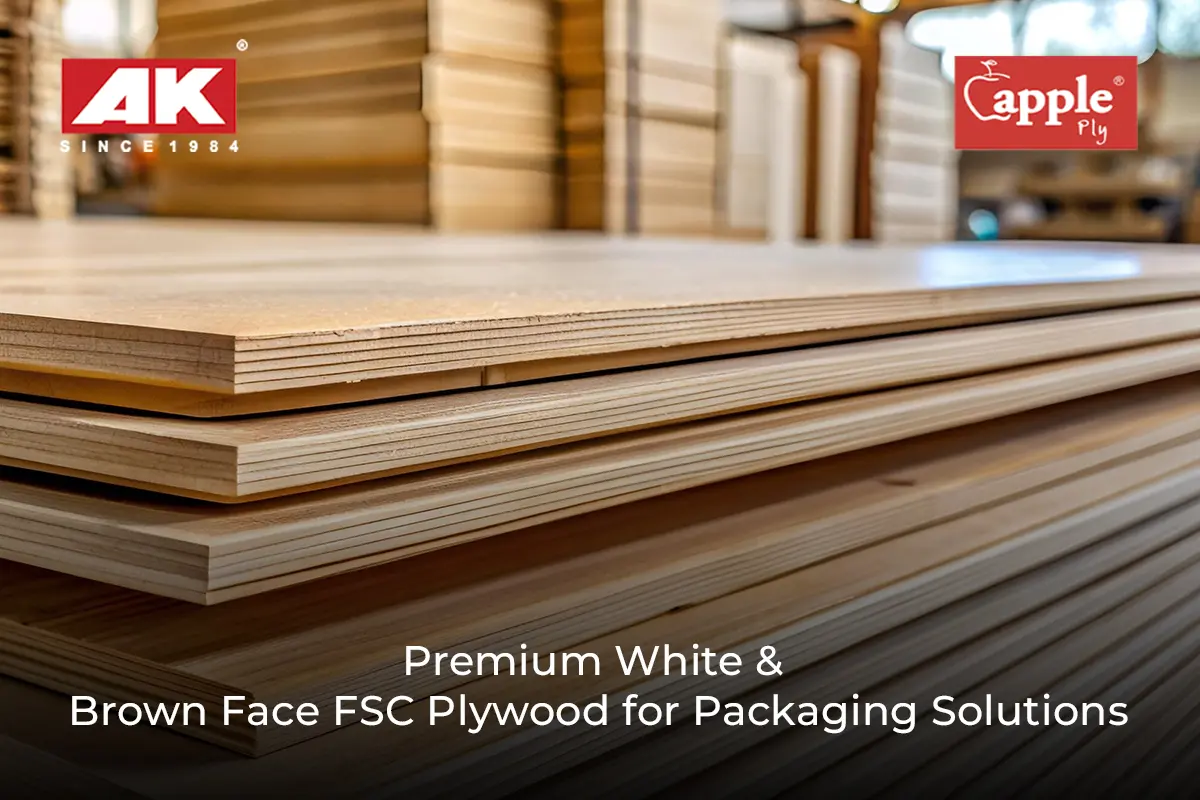 Premium White & Brown Face FSC Certified Plywood for Packaging ...